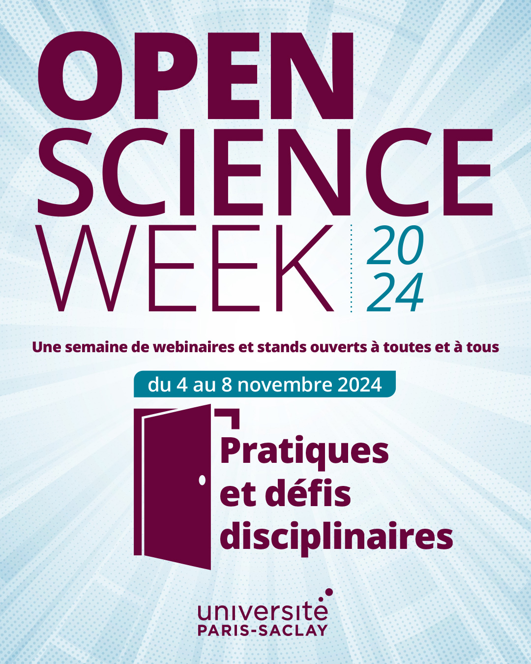 [Open Science Week 2024] 4-8 novembre - Bibliothèques